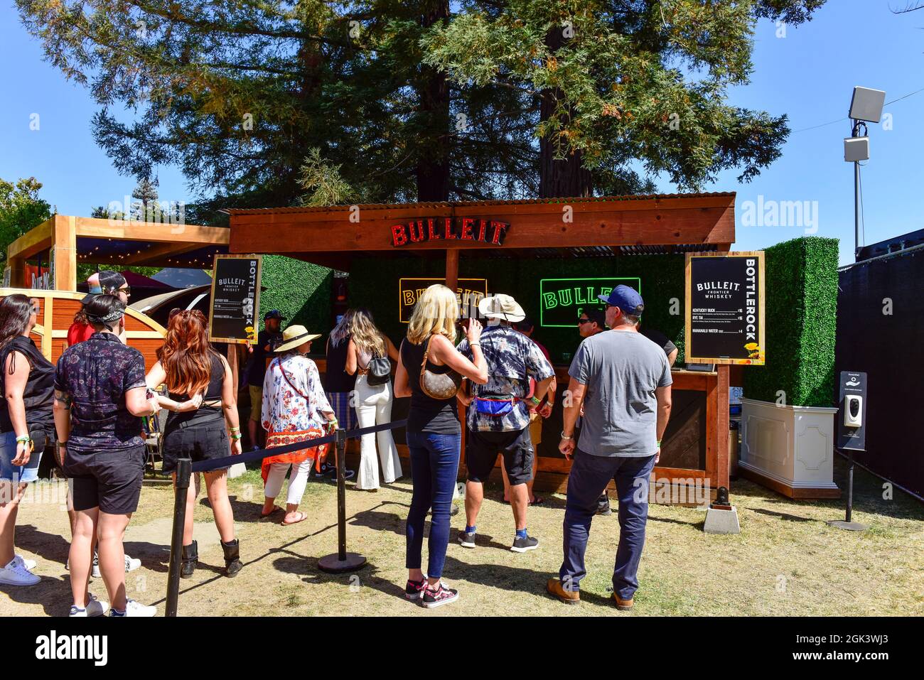 Vendors at the 2021 BottleRock Festival Stock Photo - Alamy
