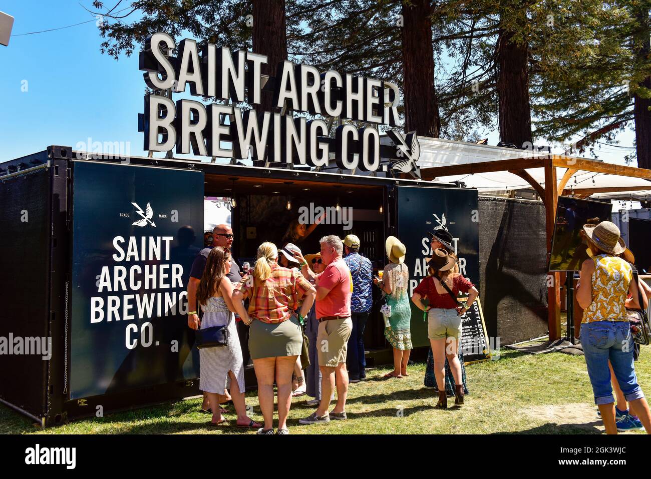 Vendors at the 2021 BottleRock Festival Stock Photo - Alamy