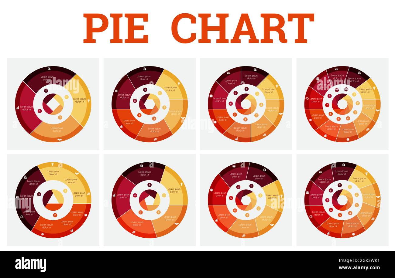 Monochrome pie chart. Infographic templates for presentations Stock ...