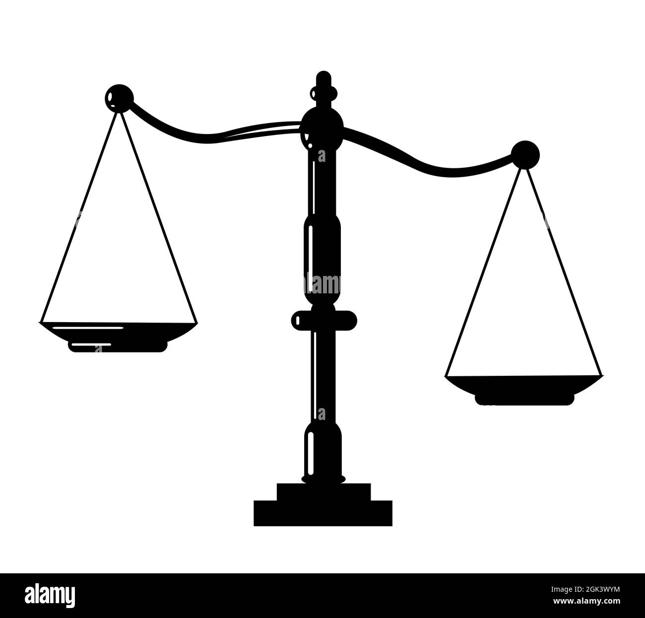Justice scale icon vector Stock Vector Image & Art - Alamy