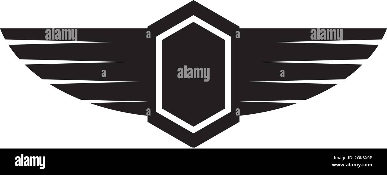 Wings logo design inspiration vector template with isolated background ...