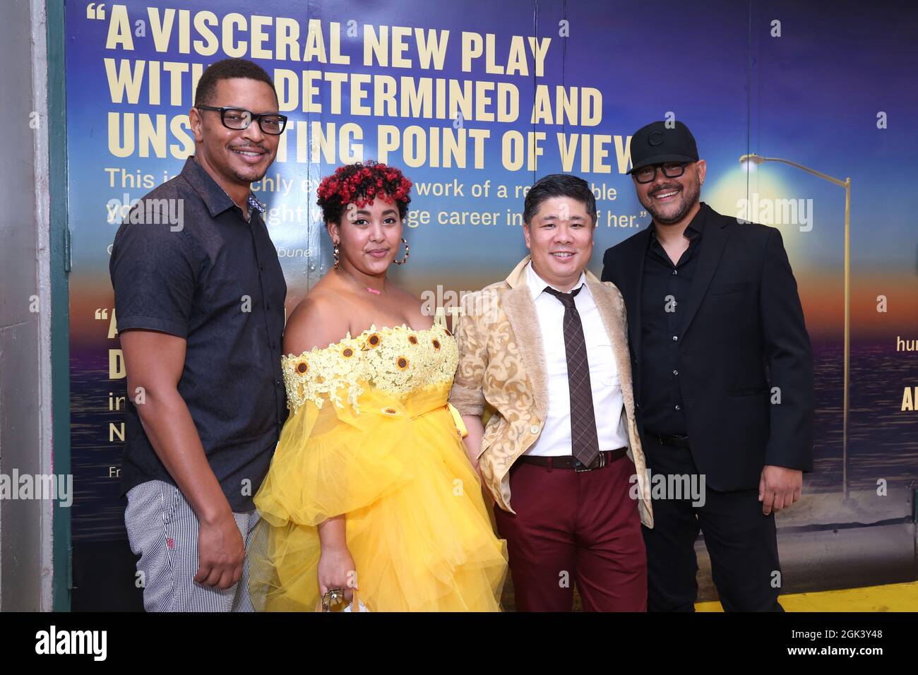 New York, NY, USA. 12th Sep, 2021. Justin Ellington, Sarafina Bush ...