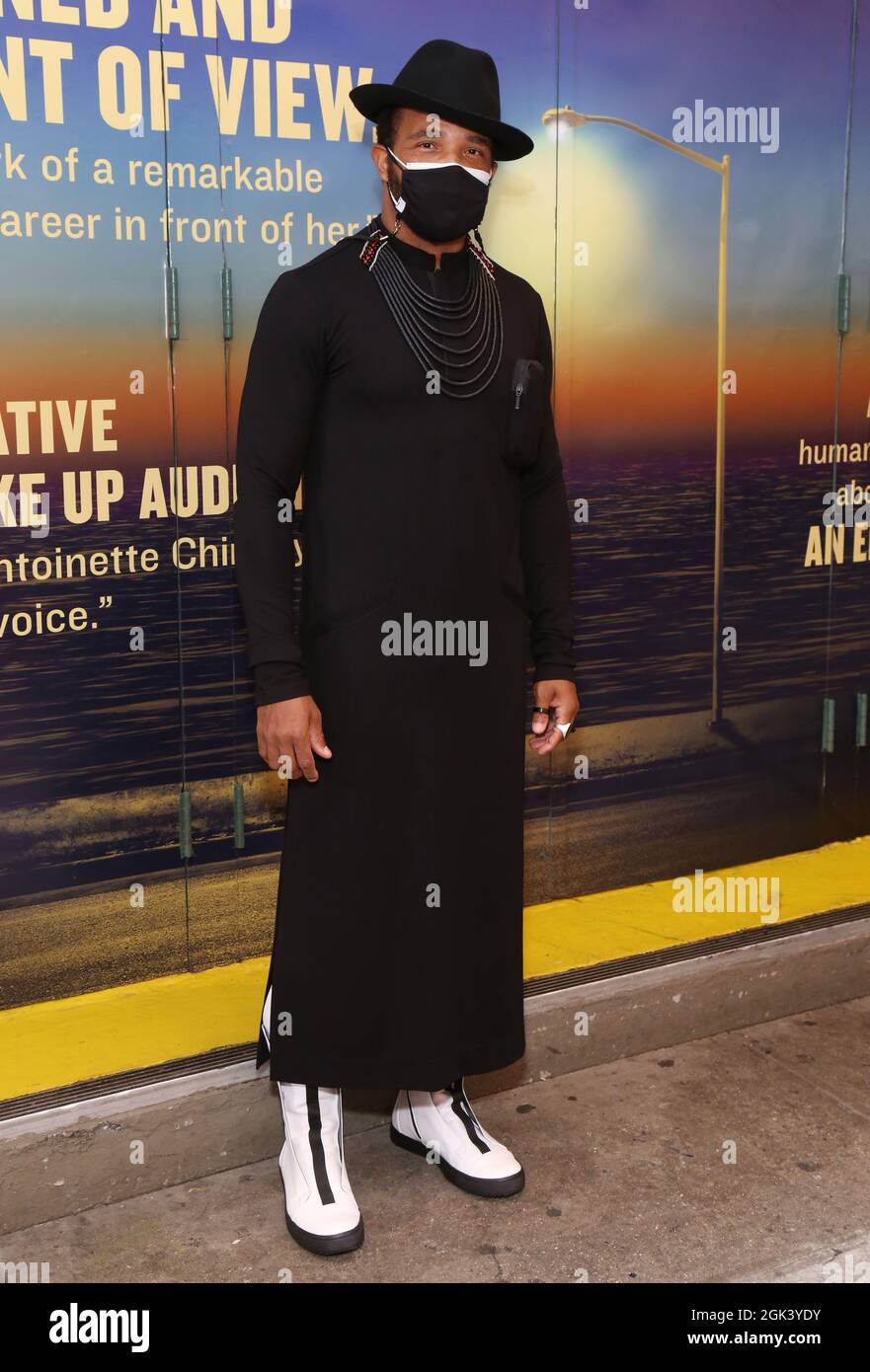 New York, NY, USA. 12th Sep, 2021. James Harkness arrives at the ...
