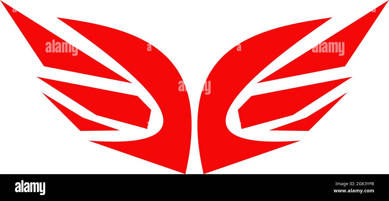 Wings logo design inspiration vector template with isolated background ...