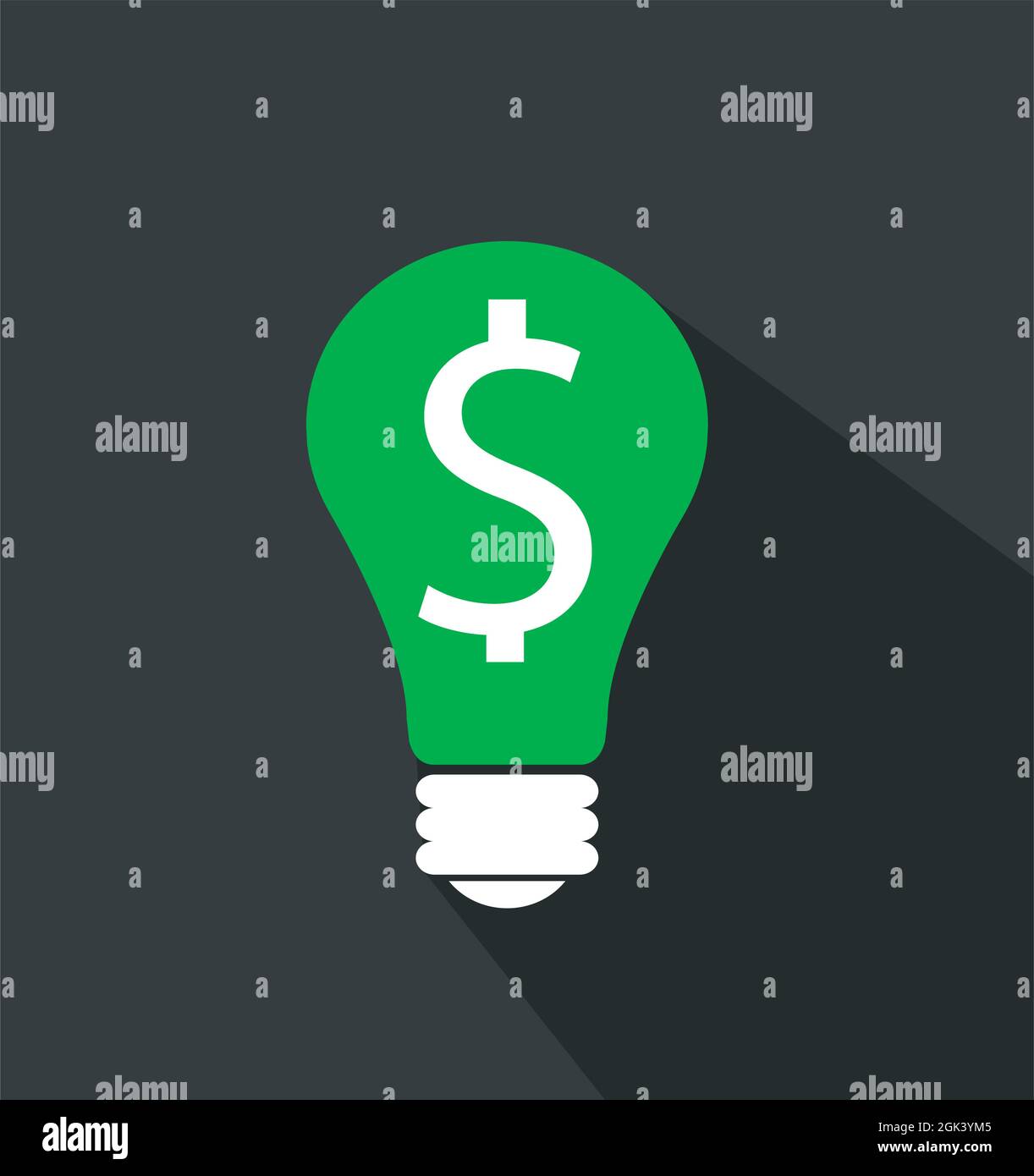 Light bulb and dollar sign Stock Vector Image & Art - Alamy