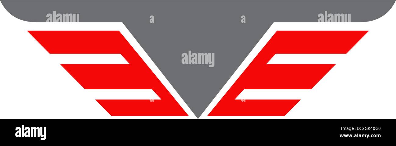 Wings logo design inspiration vector template with isolated background ...