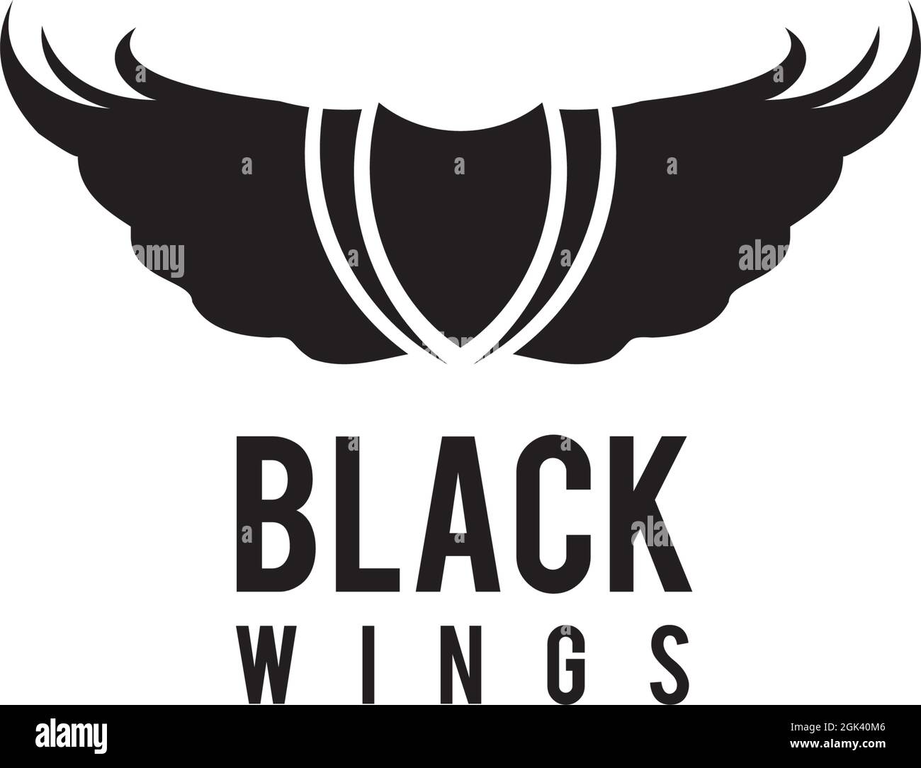Wings logo design inspiration vector template with isolated background ...