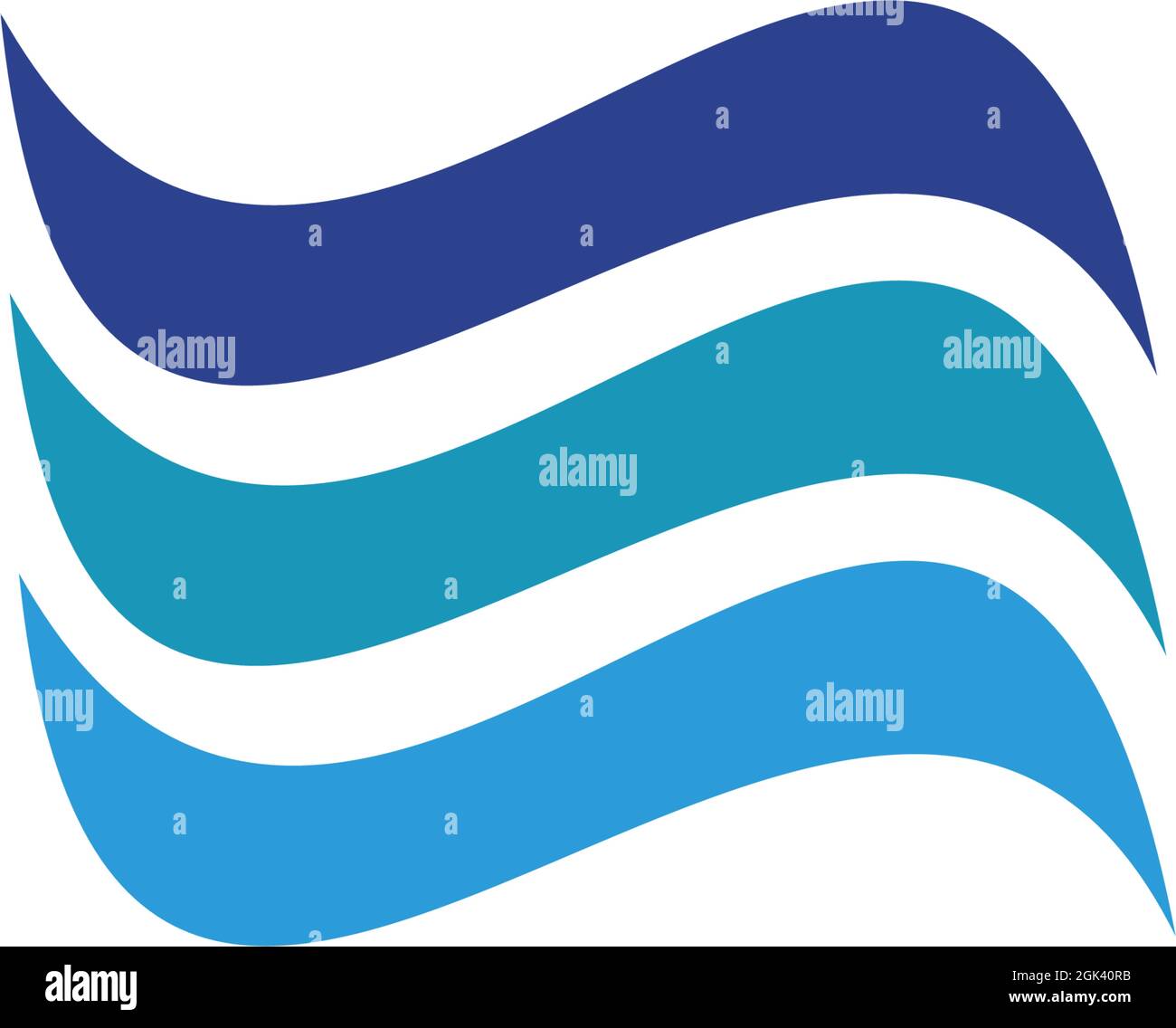 Wave icon logo design inspiration vector template Stock Vector Image ...