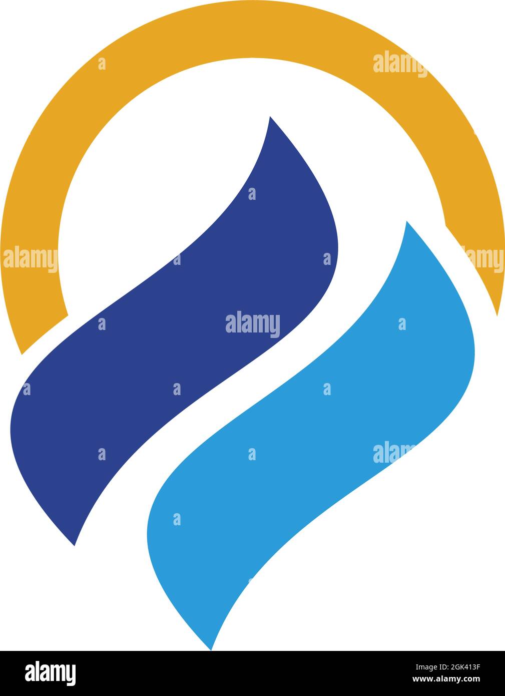 Wave icon logo design inspiration vector template Stock Vector Image ...