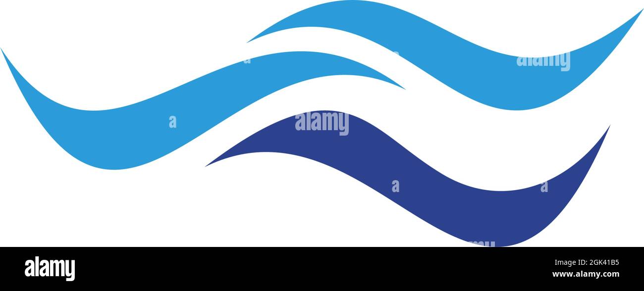 Wave icon logo design inspiration vector template Stock Vector Image ...