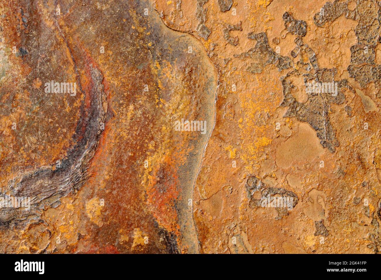 Rustic abstract close-up of natural African earthy multicolour stone ...