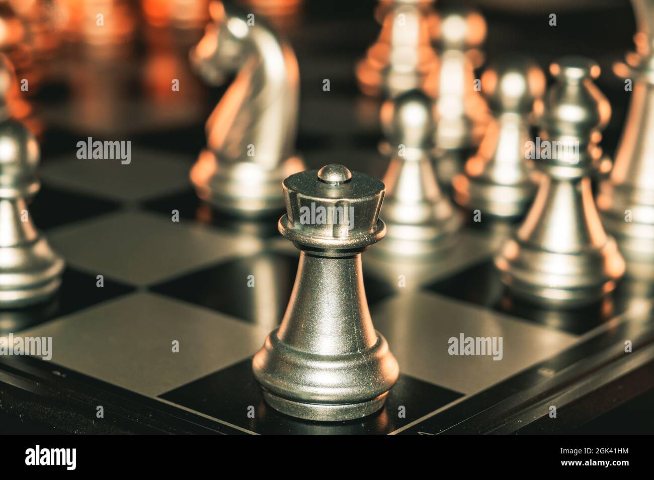 Selective focus shot of chess pieces on the board Stock Photo - Alamy