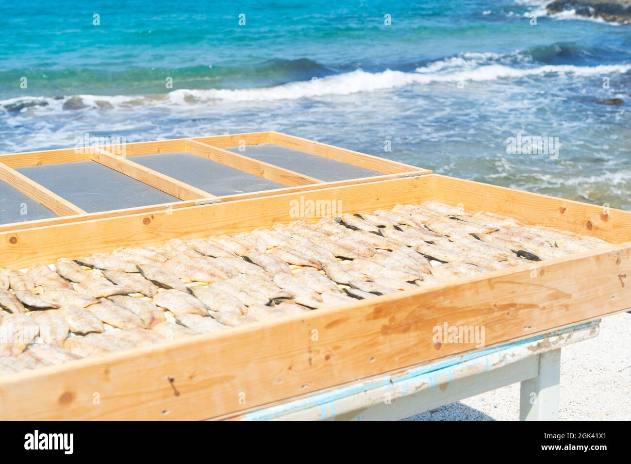 Sun dried fish Stock Photo - Alamy