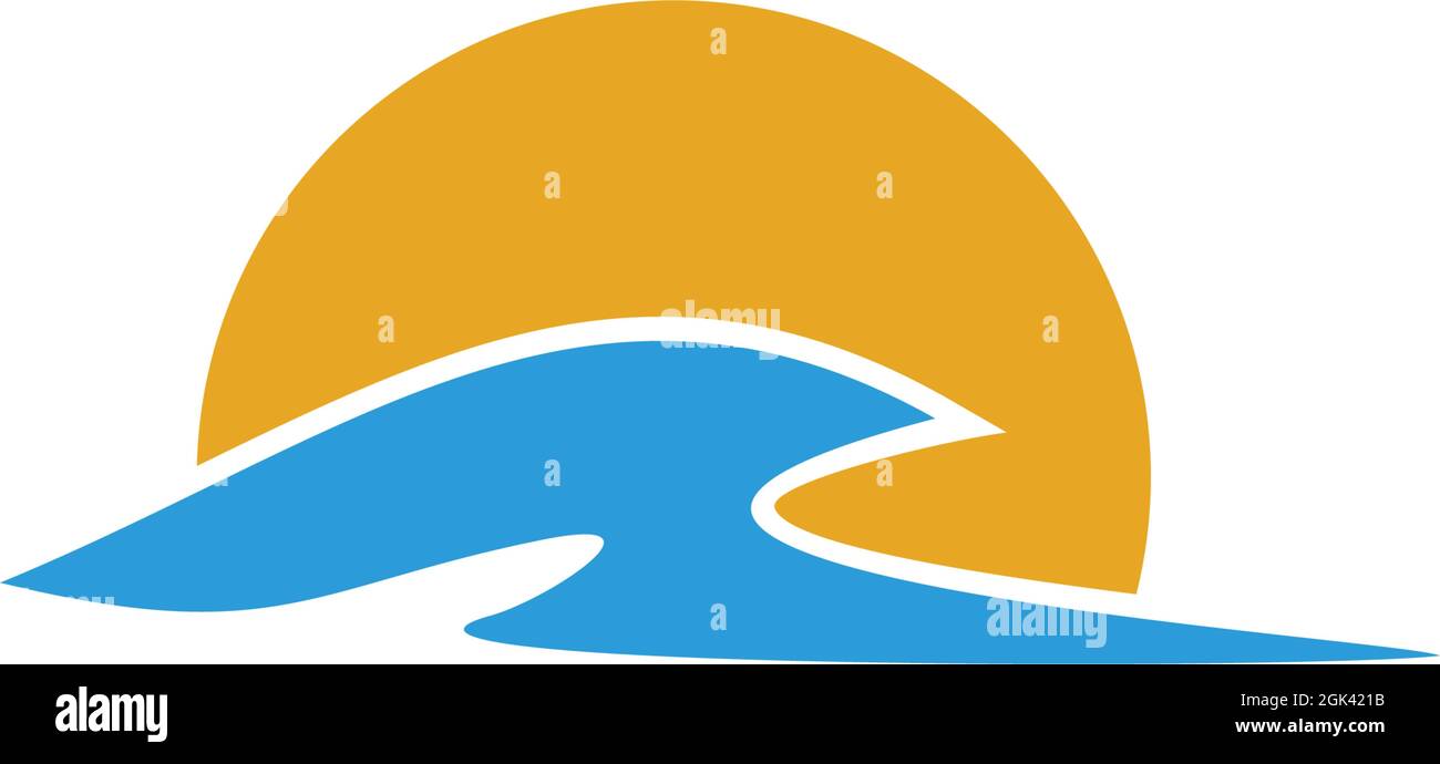 Wave icon logo design inspiration vector template Stock Vector Image ...