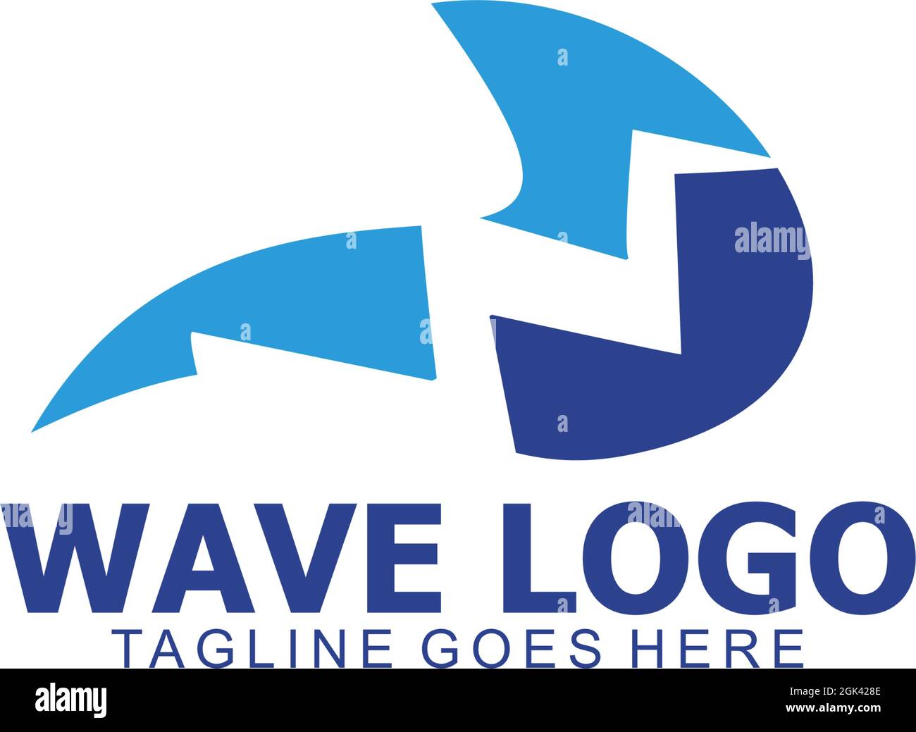 Wave icon logo design inspiration vector template Stock Vector Image ...