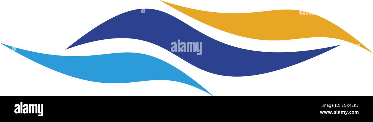 Wave icon logo design inspiration vector template Stock Vector Image ...