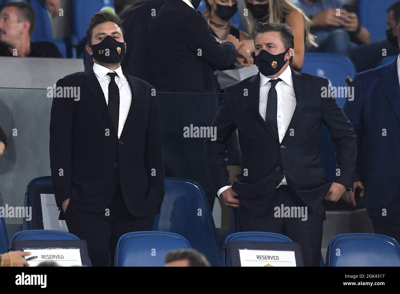 Roma, Italy. 12th Sep, 2021. Dan Friedkin, AS Roma president, and his ...