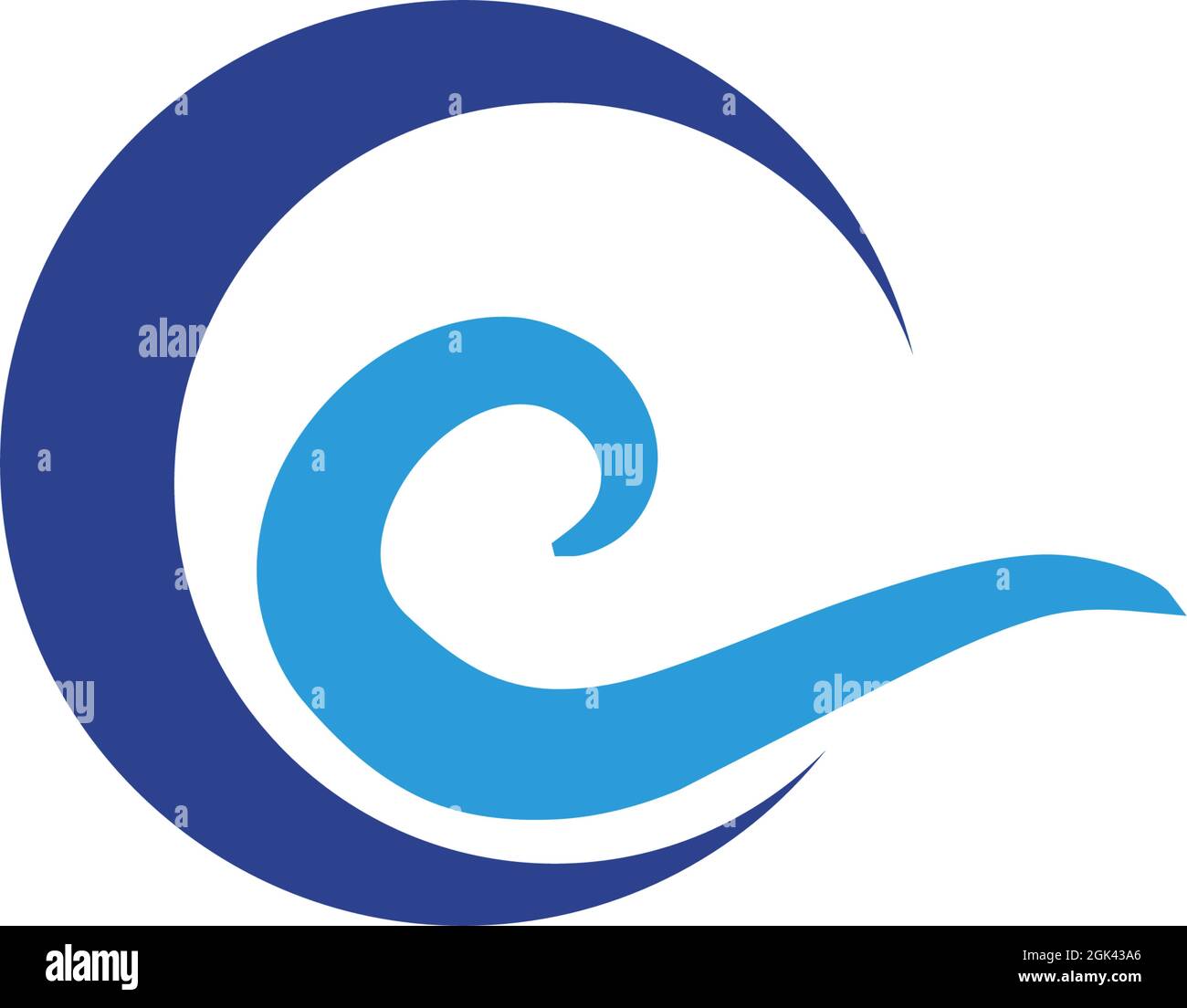 Wave icon logo design inspiration vector template Stock Vector Image ...