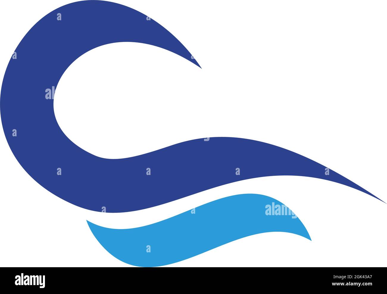 Wave icon logo design inspiration vector template Stock Vector Image ...