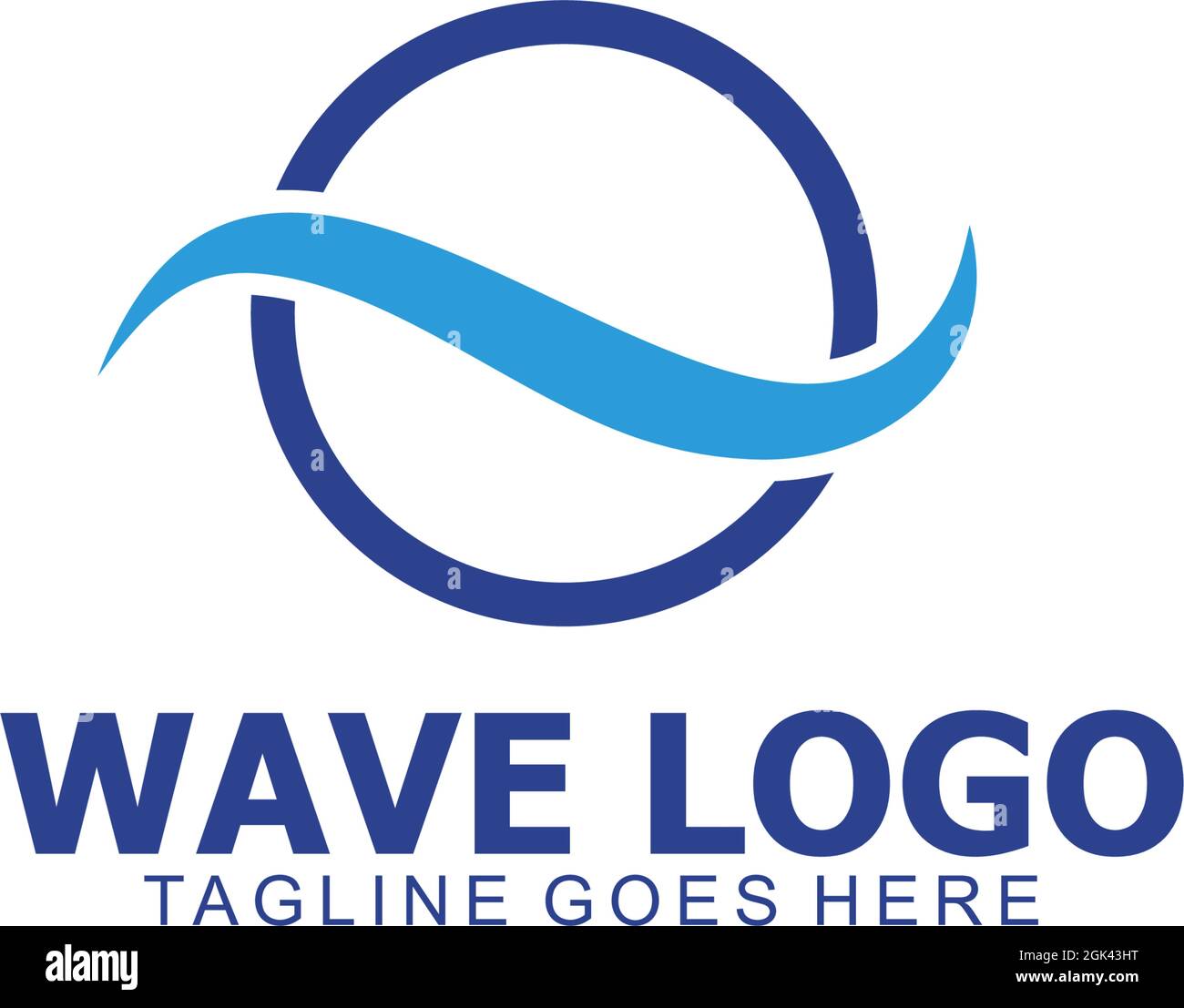 Wave icon logo design inspiration vector template Stock Vector Image ...