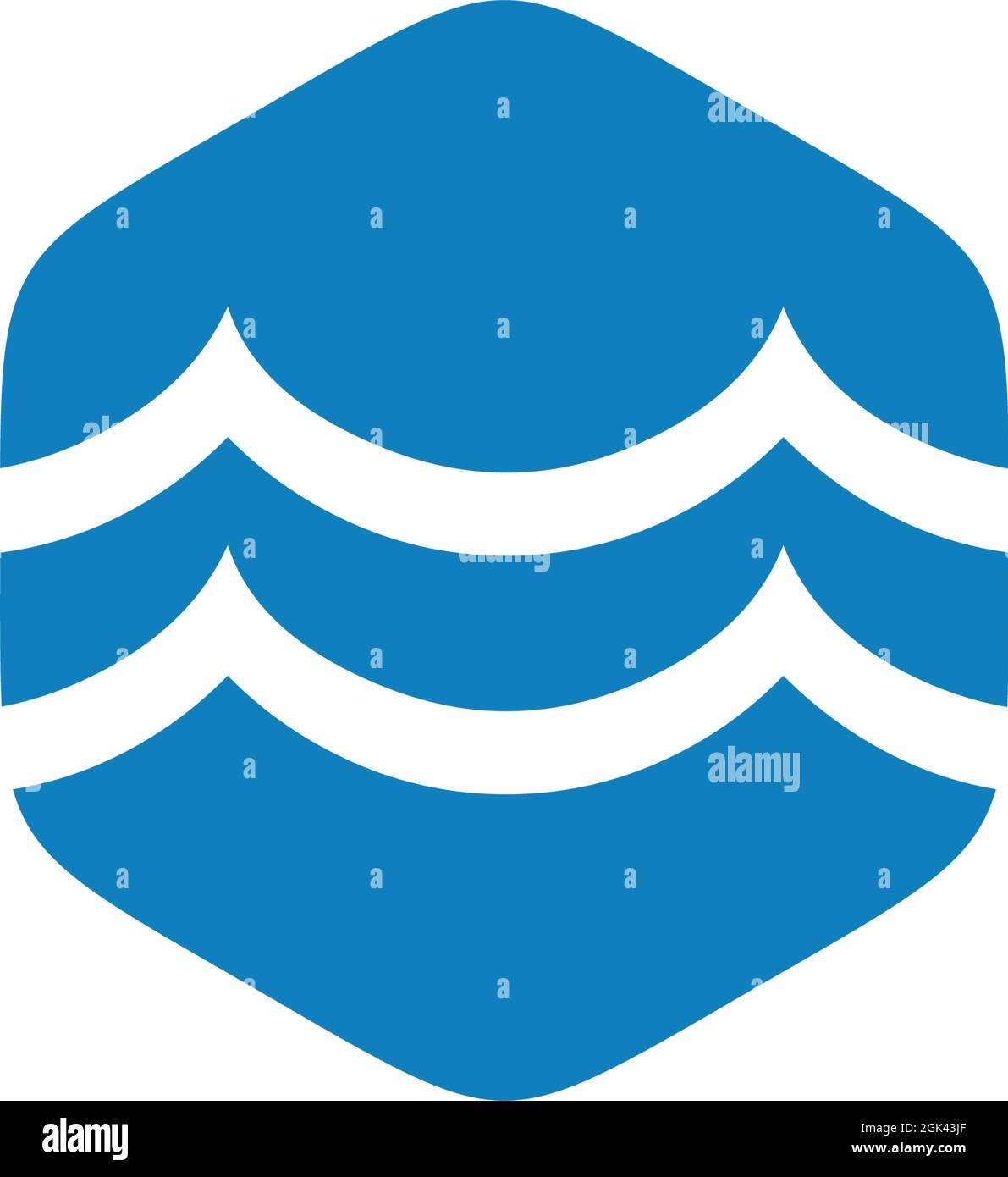 Wave icon logo design inspiration vector template Stock Vector Image ...