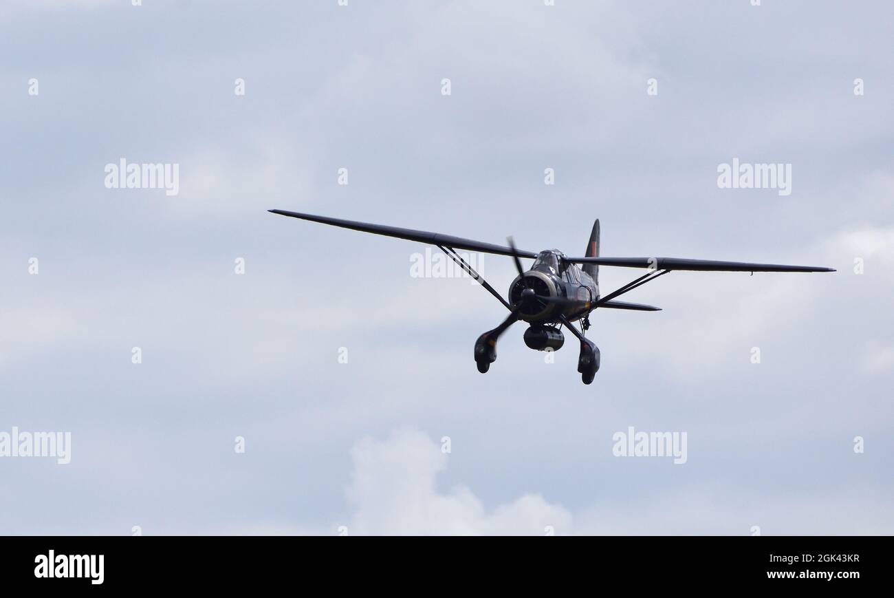 Lysander 1938 Aircraft in flight Stock Photo - Alamy