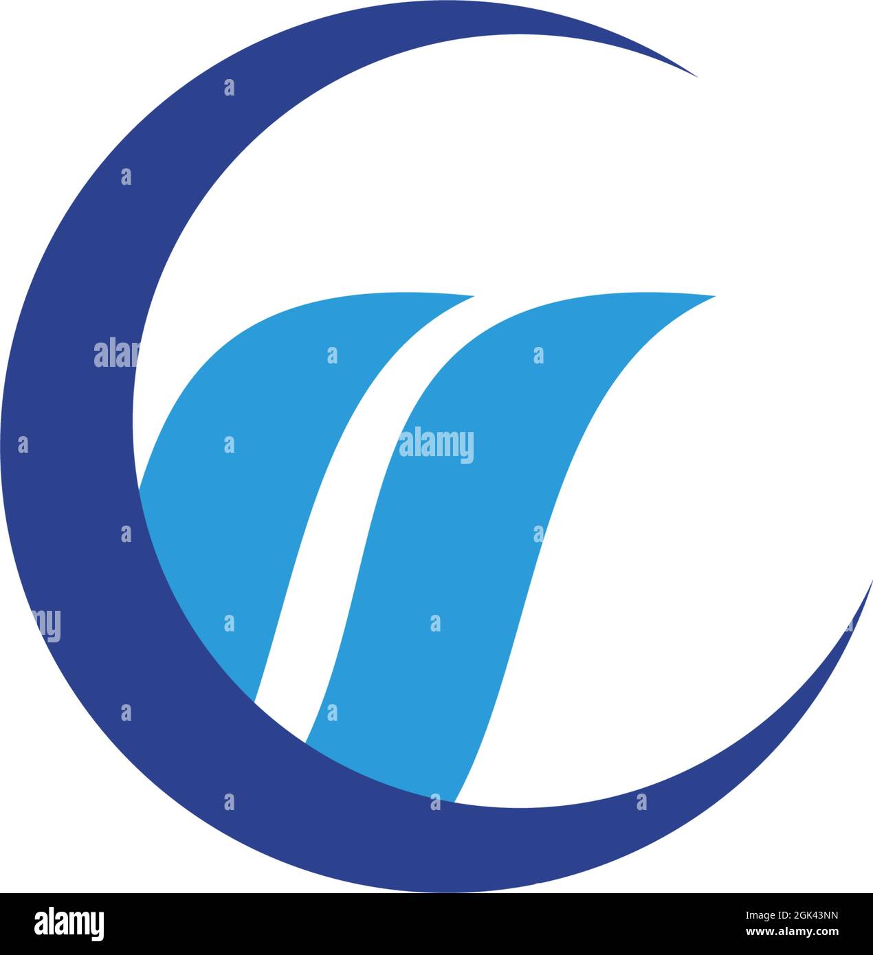 Wave icon logo design inspiration vector template Stock Vector Image ...