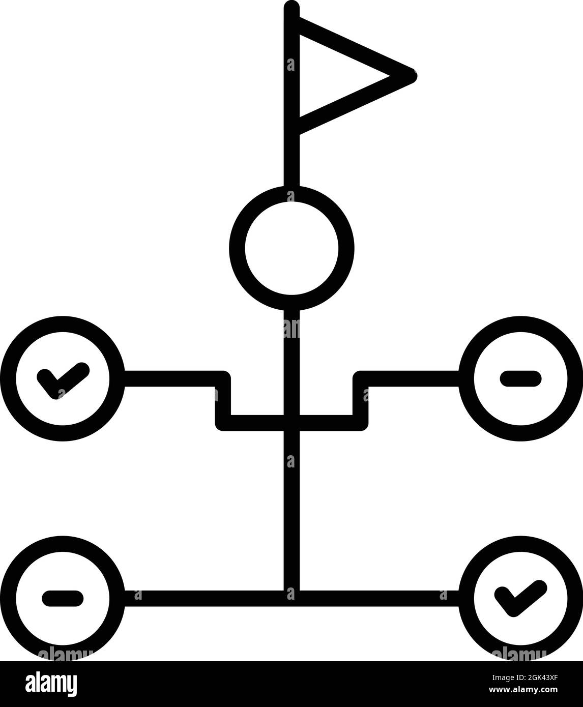 Target business scheme icon outline vector. Idea plan. Research process ...