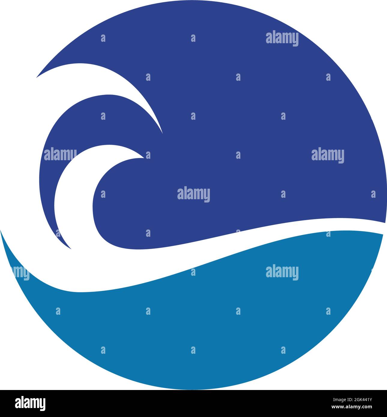 Wave icon logo design inspiration vector template Stock Vector Image ...