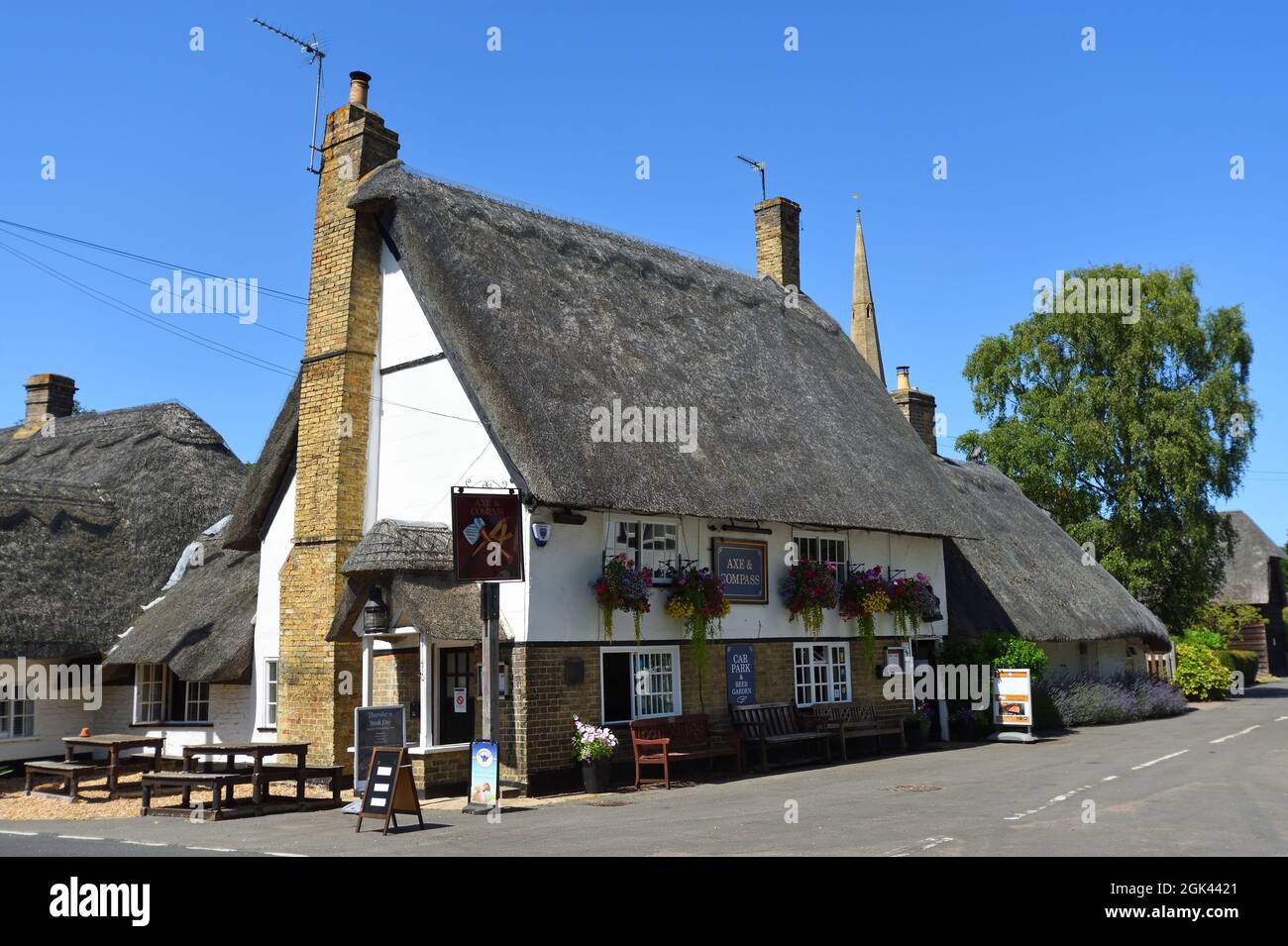 HEMMINGFORD ABBOTS, CAMBRIDGESHIRE, ENGLAND - JULY 17, 2021: The Axe ...