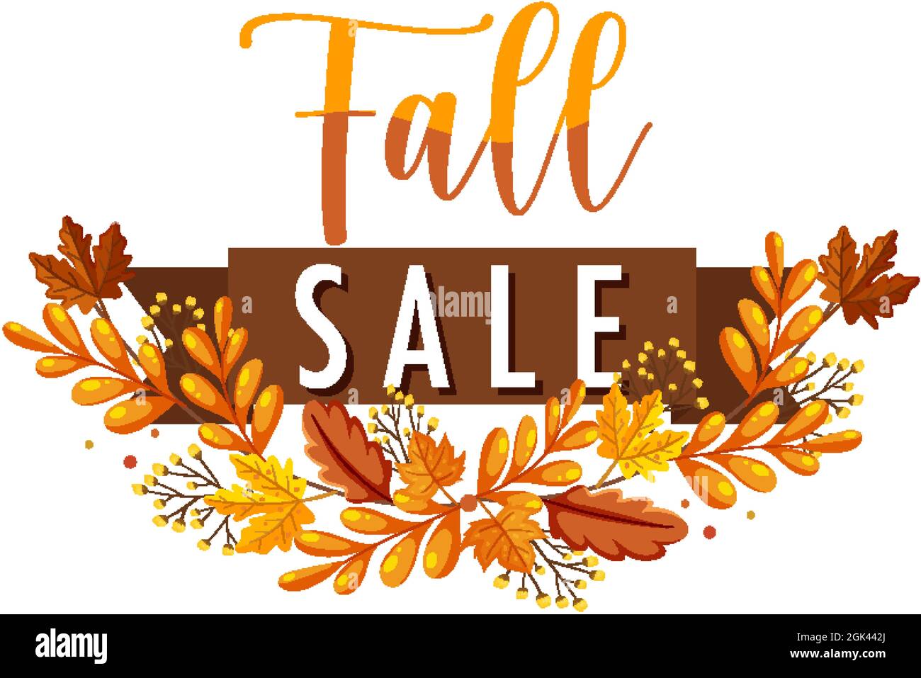 Fall sale banner template illustration Stock Vector Image & Art - Alamy