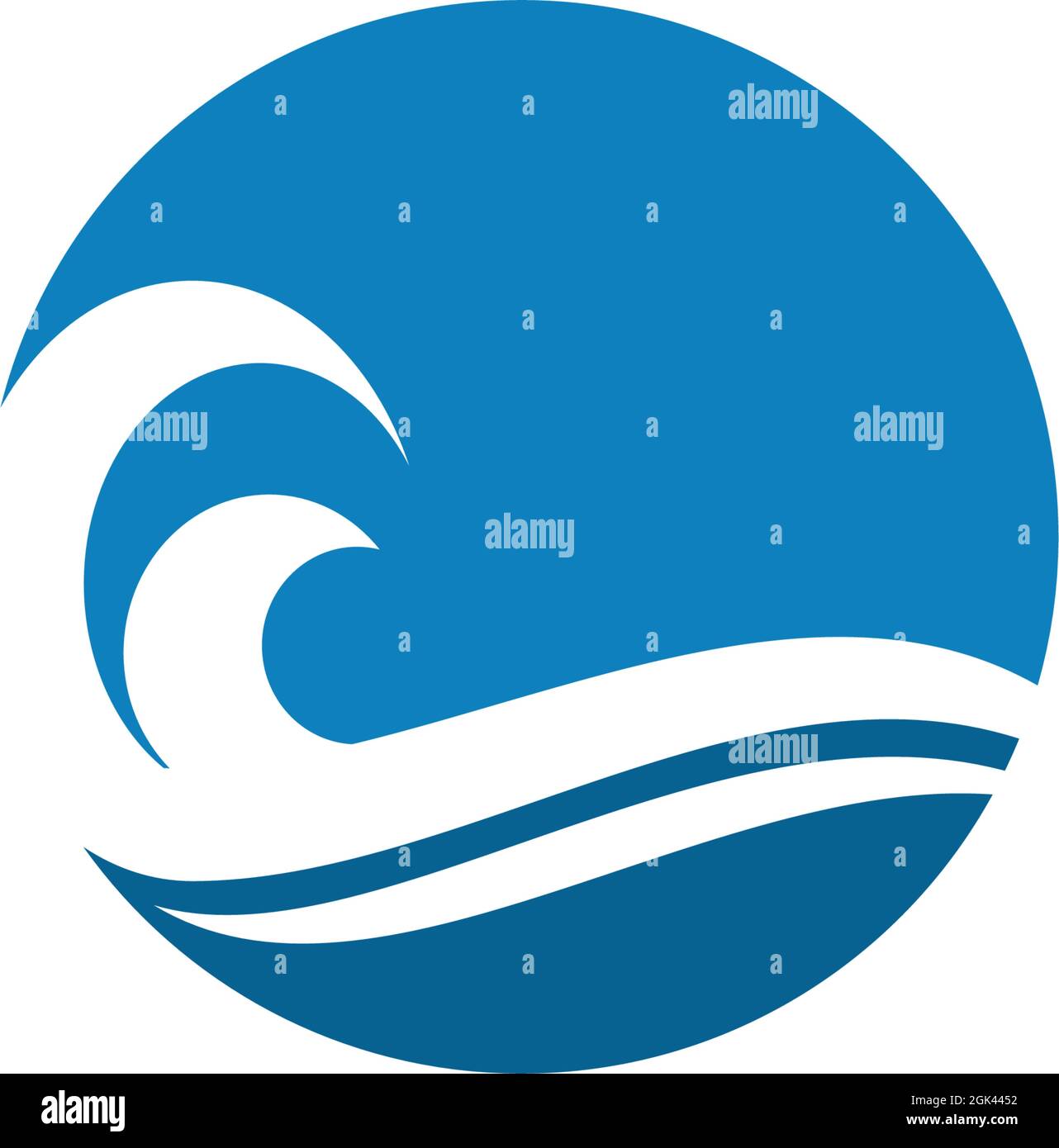 Wave icon logo design inspiration vector template Stock Vector Image ...