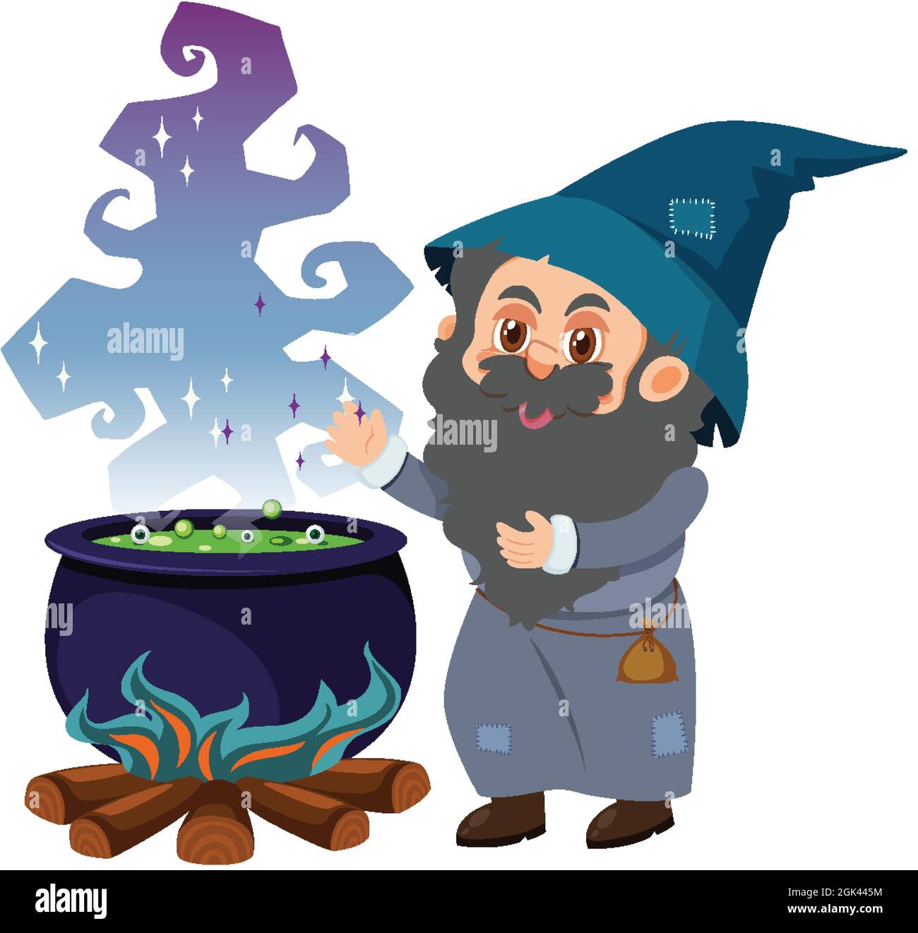 Witch illustration historical Cut Out Stock Images & Pictures - Alamy