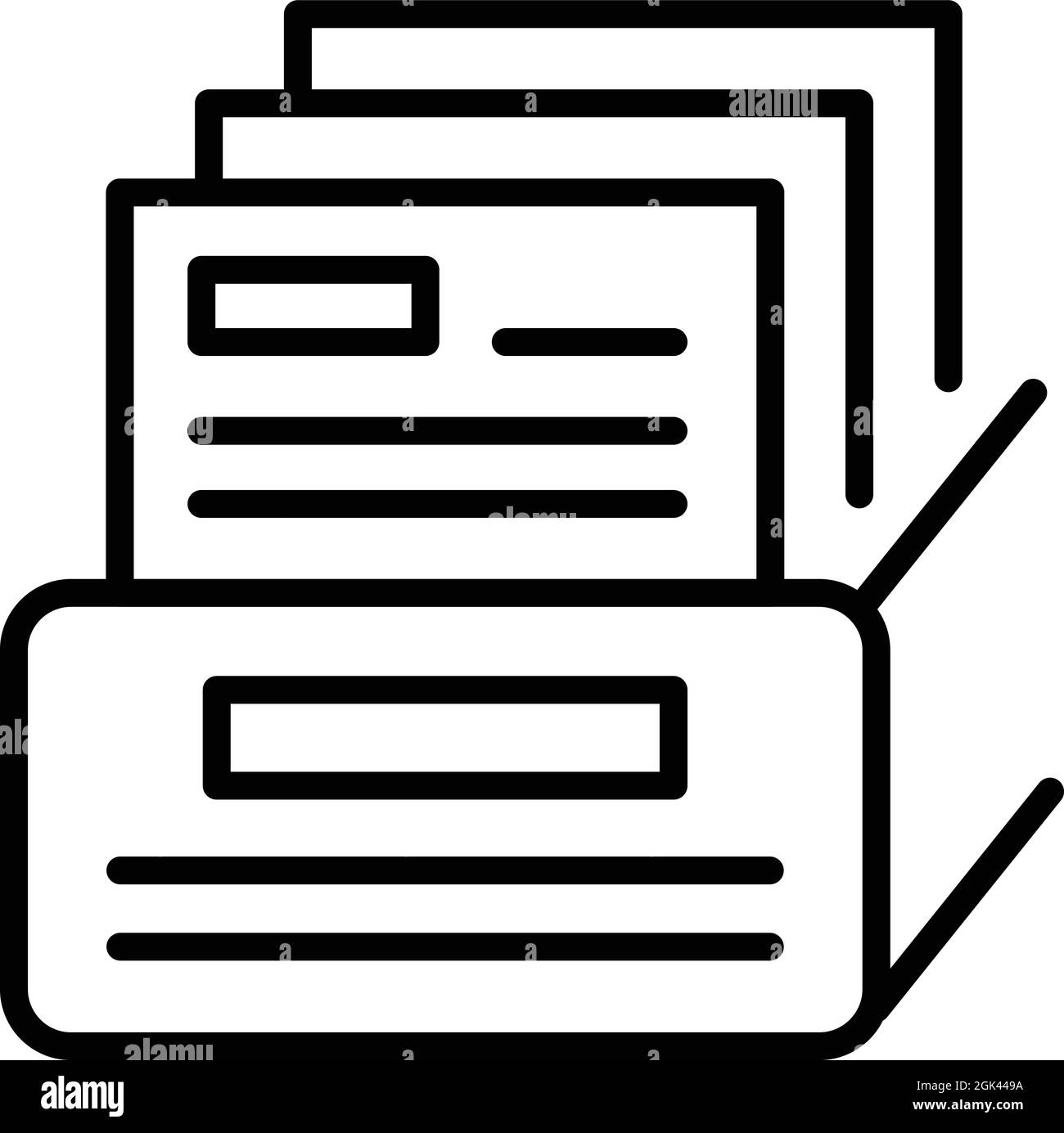 Drawer folder icon outline vector. Document file. Archive cabinet Stock ... Drawer folder icon outline vector. Document file. Archive cabinet Stock ...