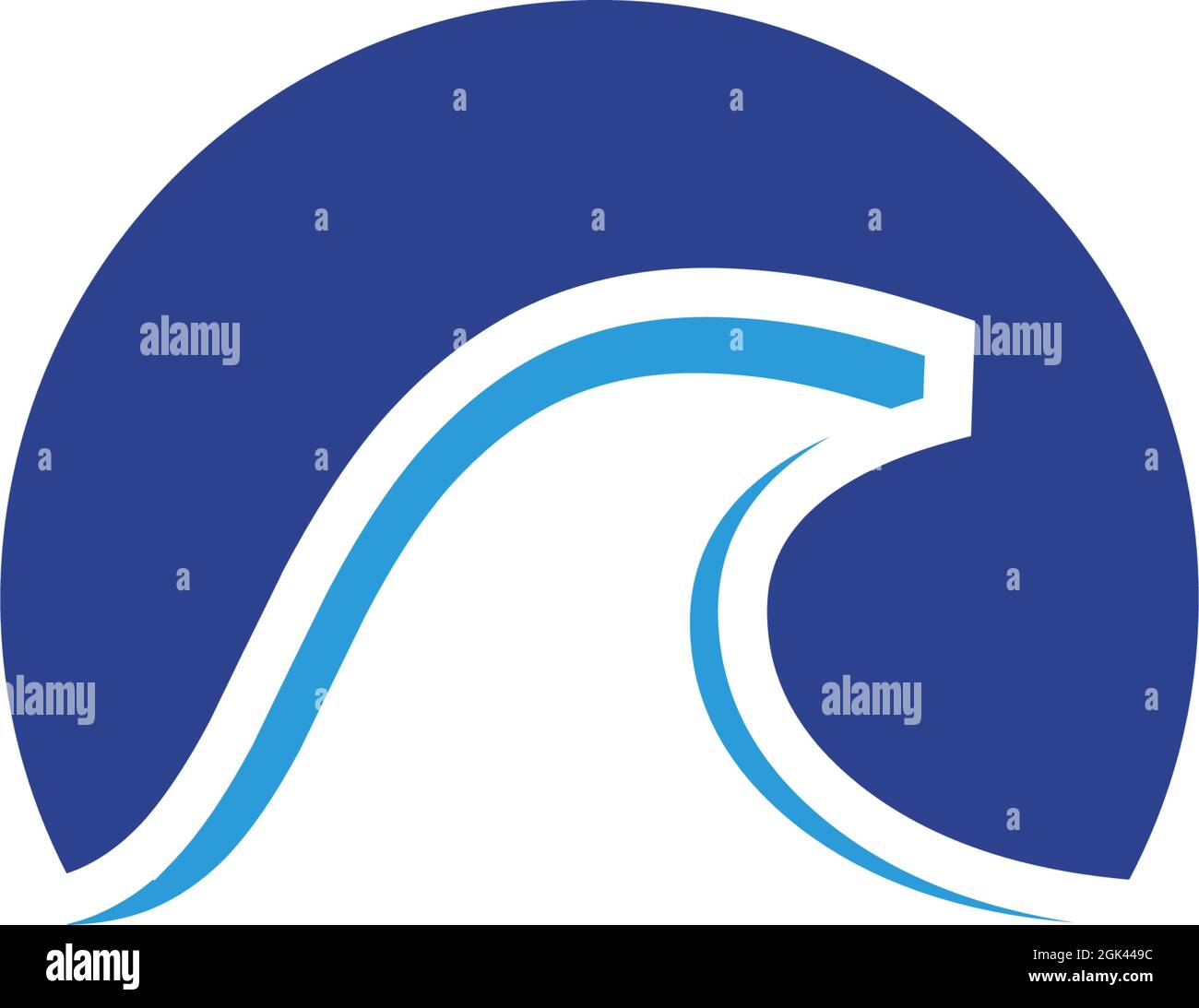 Wave icon logo design inspiration vector template Stock Vector Image ...