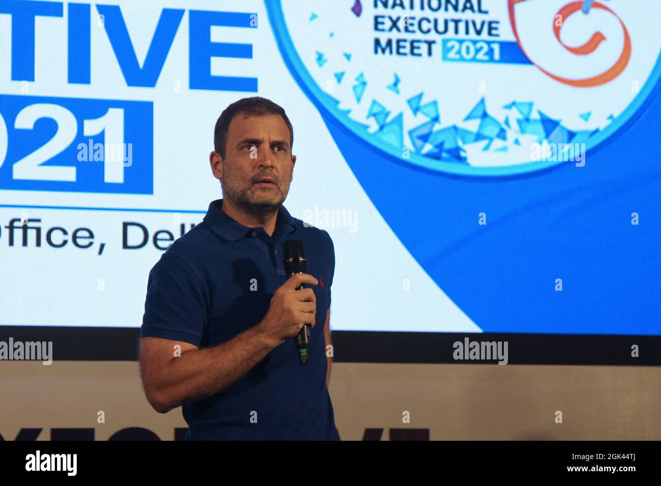 NSUI President Rahul Gandhi speaks with the NSUI students during ...