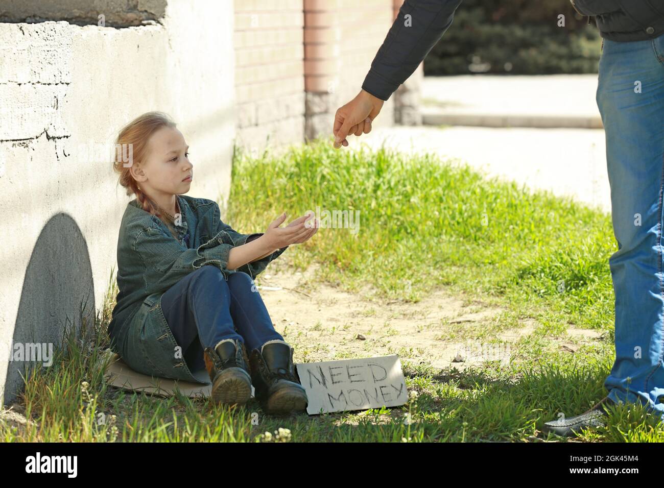 Giving Money To The Poor Kid