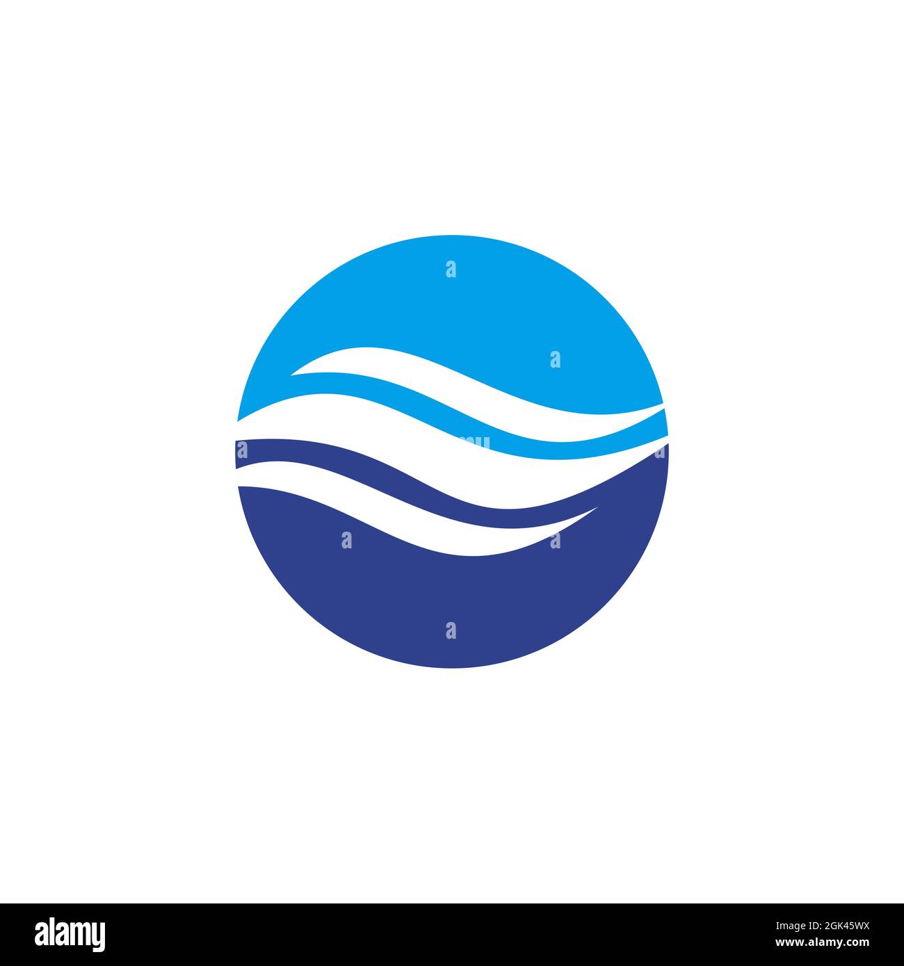 Wave icon logo design inspiration vector template Stock Vector Image ...