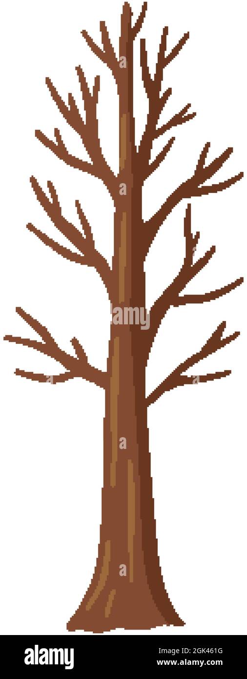 Simple tree with no leaves illustration Stock Vector Image & Art - Alamy