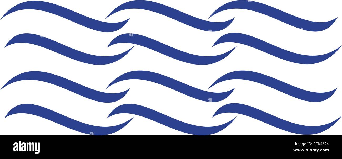 Wave icon logo design inspiration vector template Stock Vector Image ...