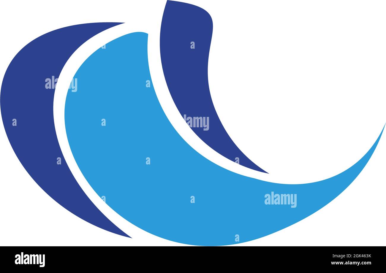 Wave icon logo design inspiration vector template Stock Vector Image ...
