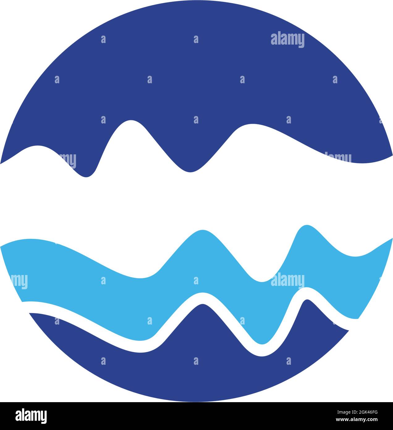 Wave icon logo design inspiration vector template Stock Vector Image ...
