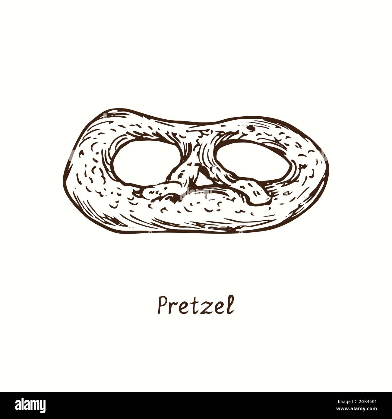 Soft pretzel drawing hi-res stock photography and images - Alamy