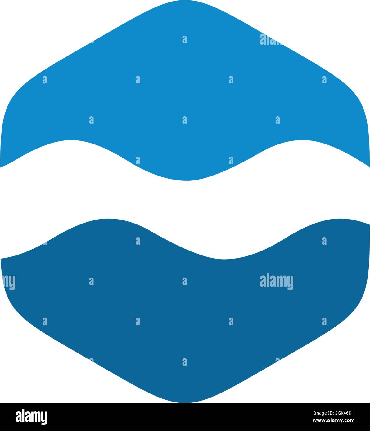 Wave icon logo design inspiration vector template Stock Vector Image ...