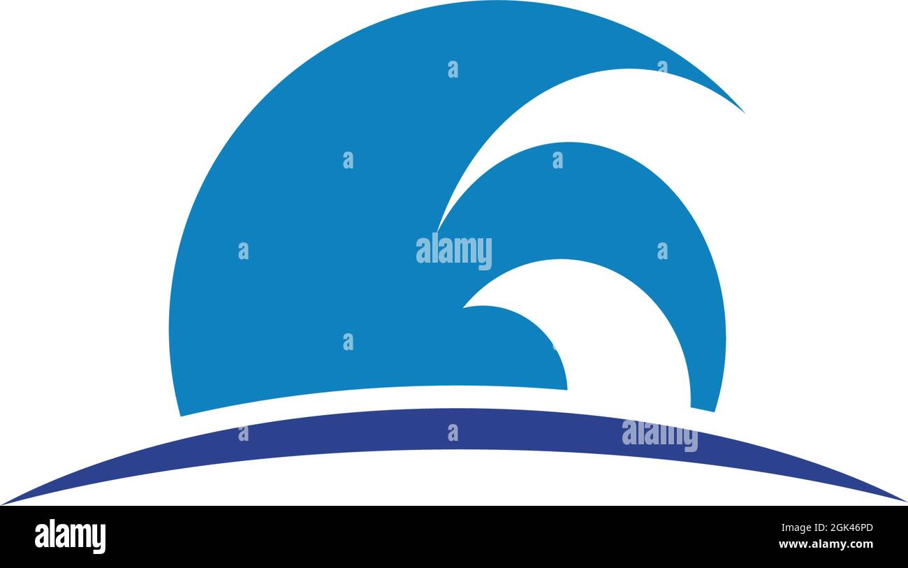 Wave icon logo design inspiration vector template Stock Vector Image ...