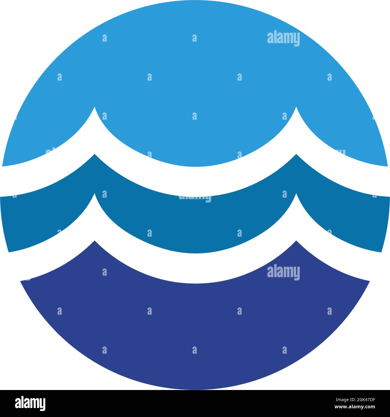 Wave icon logo design inspiration vector template Stock Vector Image ...