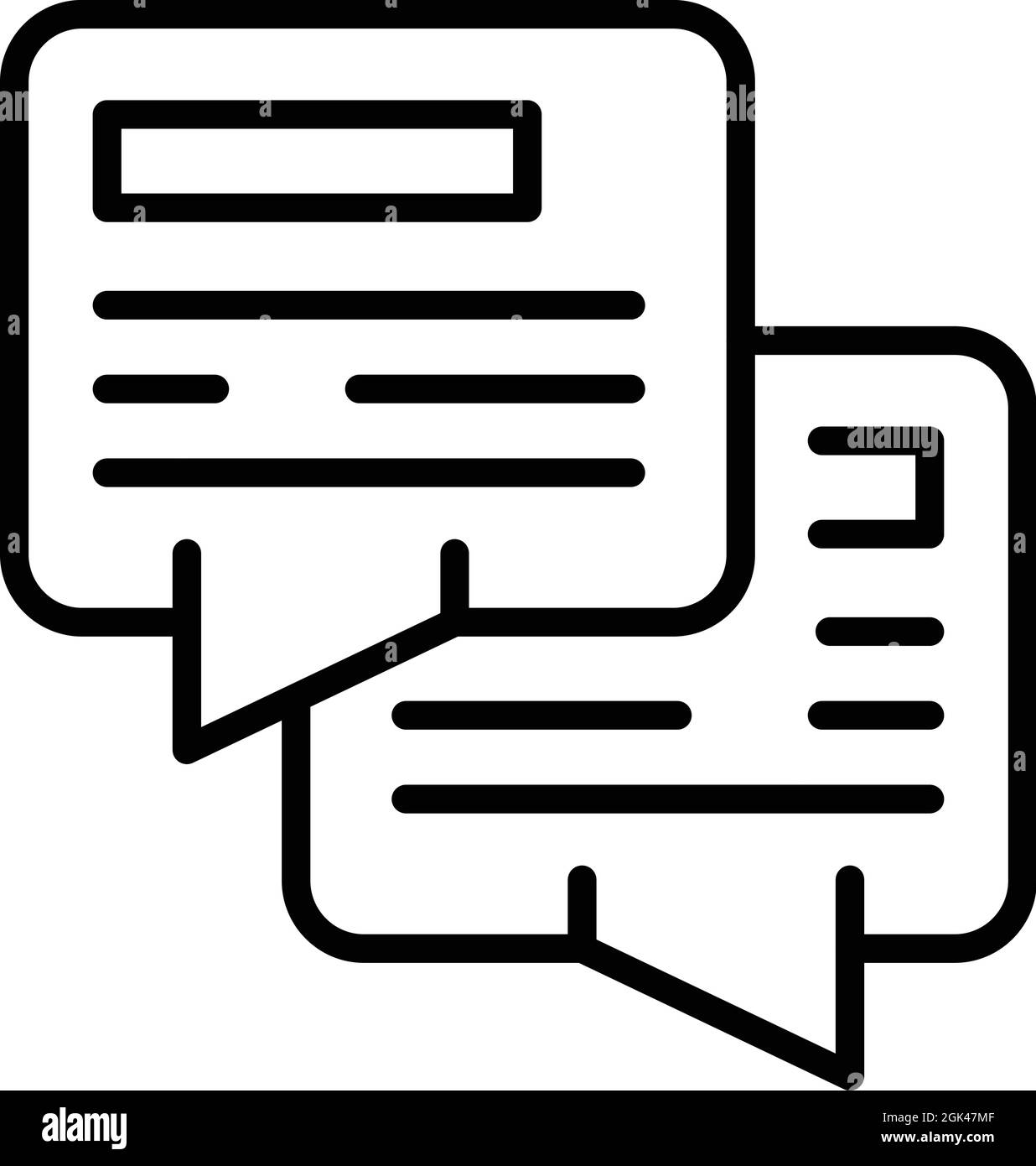 Work chat icon outline vector. Online virtual. Zoom team Stock Vector ...