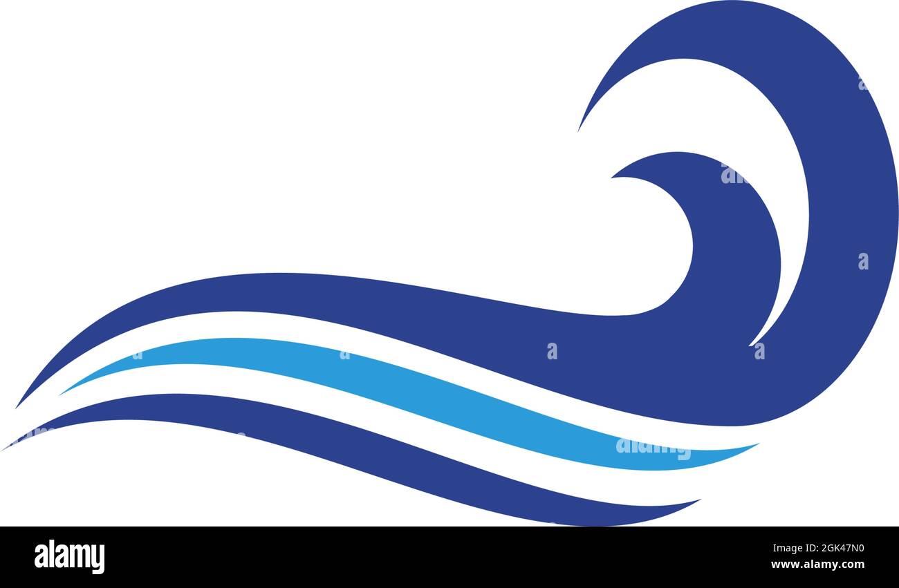 Wave icon logo design inspiration vector template Stock Vector Image ...