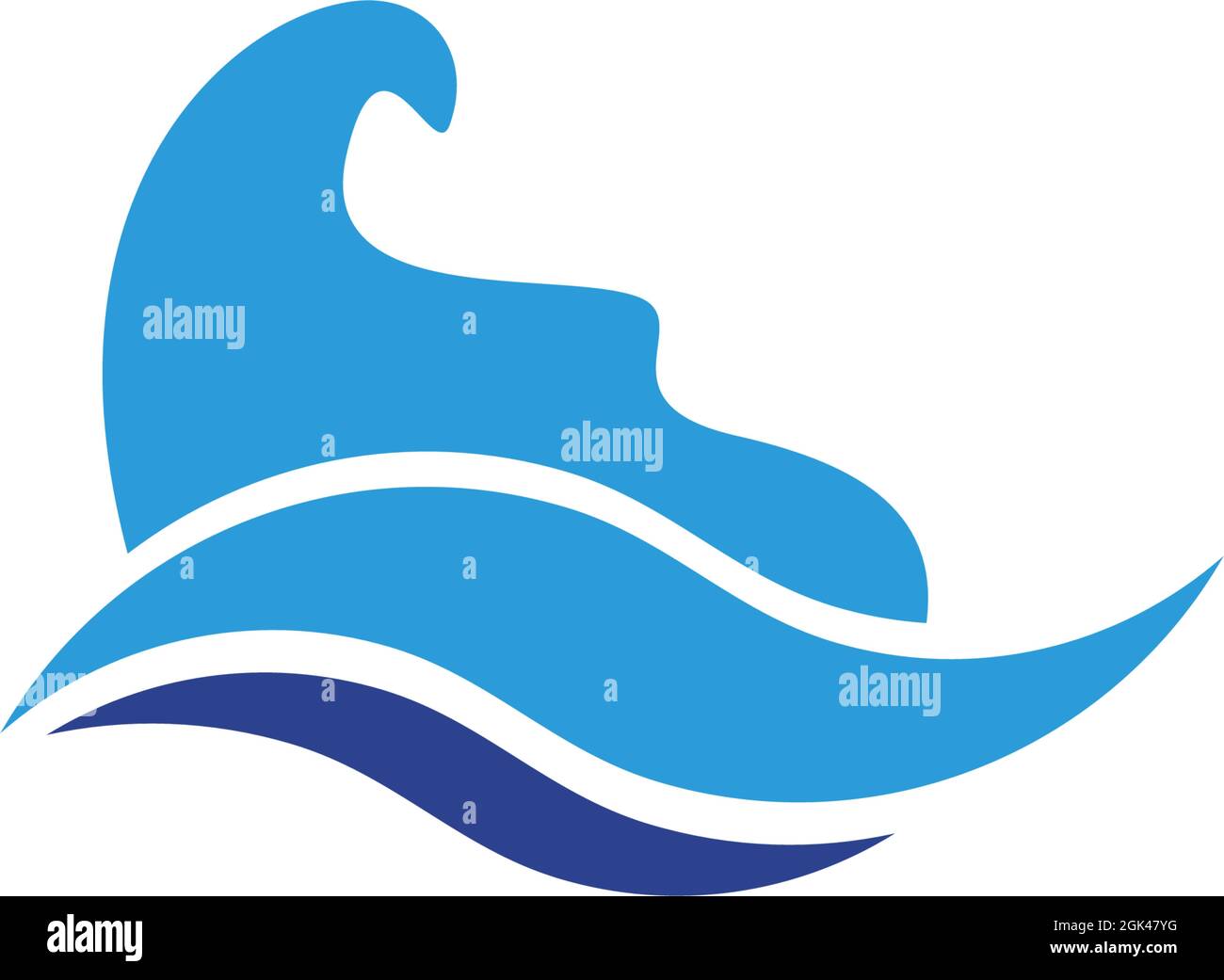 Wave icon logo design inspiration vector template Stock Vector Image ...