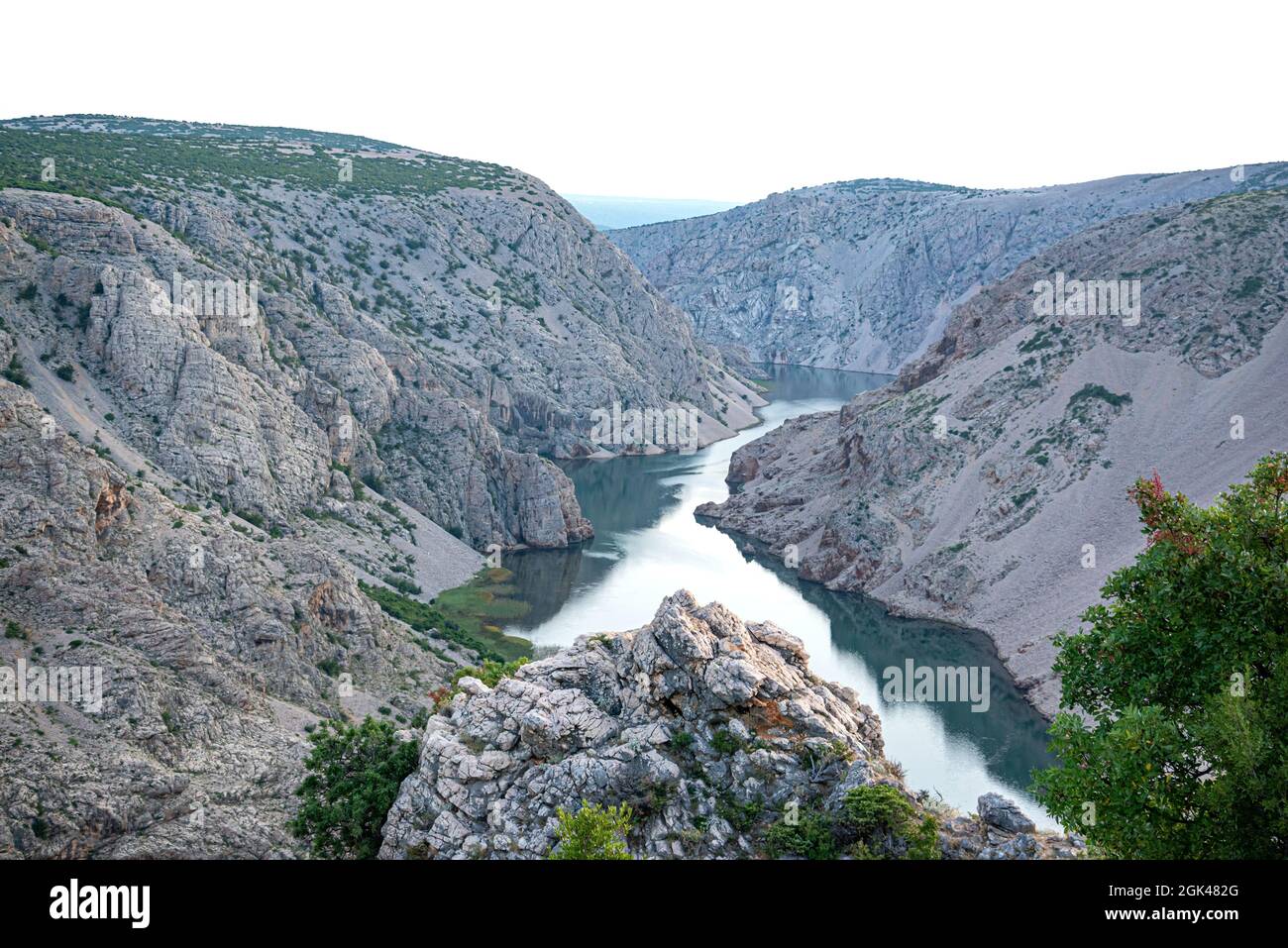 View of the canyon of the Zrmanja River Stock Photo - Alamy
